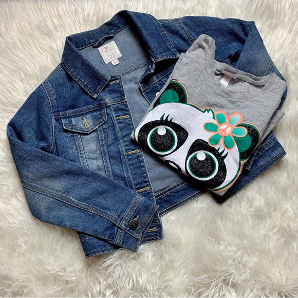 Justice | Jackets & Coats | Justice Girls Blue Jean Jacket Med | Poshmark